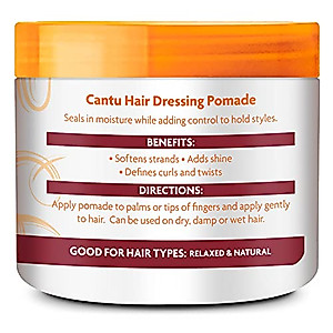 Cantu Hair Dressing Pomade with Shea Butter, 4 Ounce
