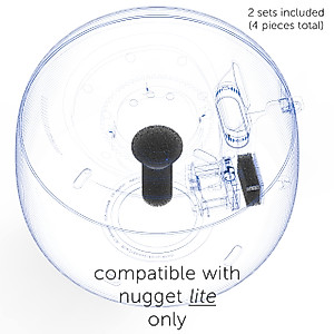 Nugget Lite Fountain Replacement Foam/Sponge Mufflers - 2 Sets (Compatible with Nugget Lite Only)