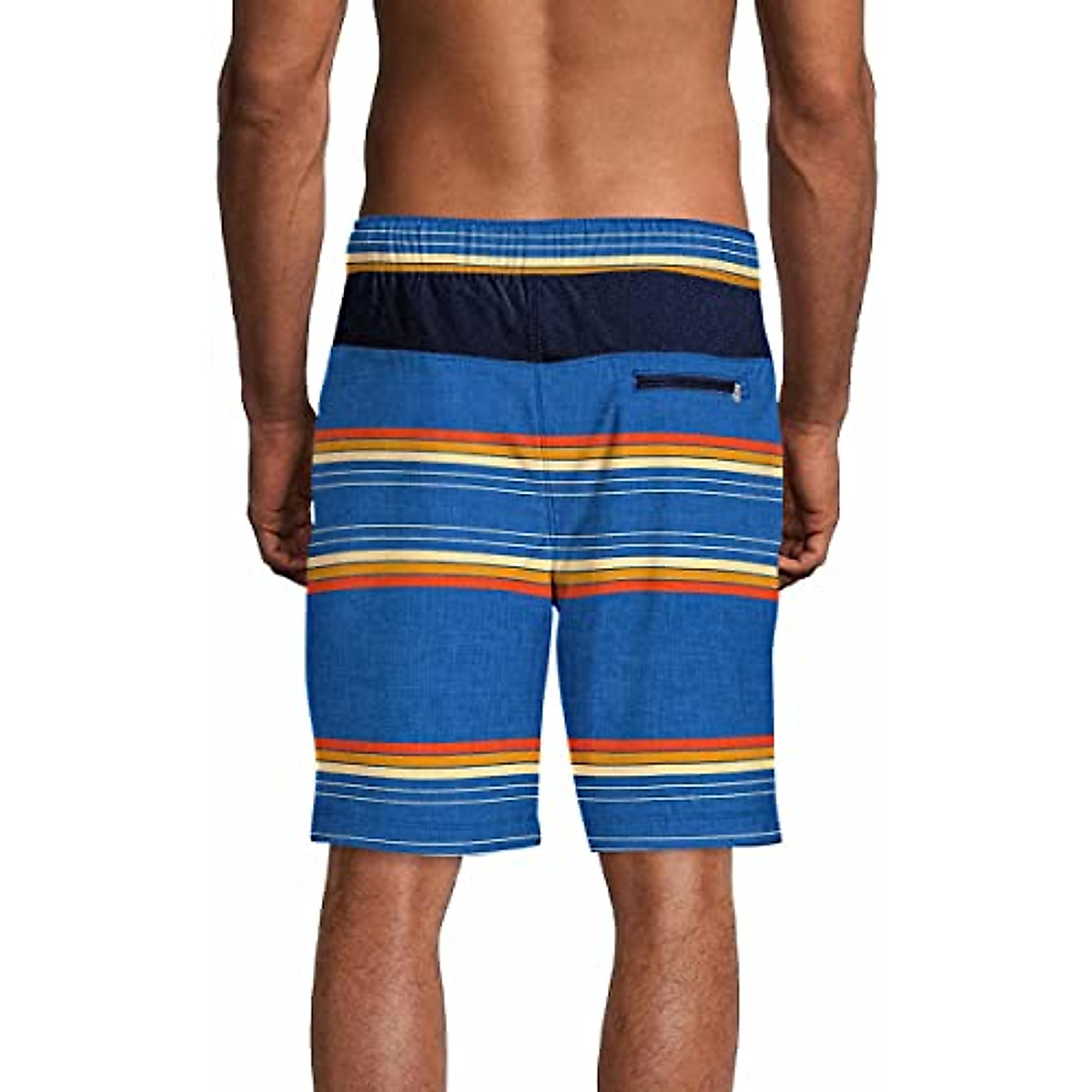 Speedo Mens Hydro Volley Swim Shorts (Speedo Blue Stripe, Medium 32/34)