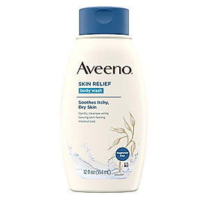 Aveeno Active Naturals Skin Relief Body Wash, Fragrance Free, 12 Fl Oz (Pack of 1)