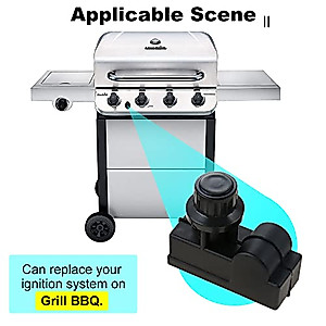 Hicello Push Button Control Switch Ignition, Automatic Ignition System, Control AA Battery Type Ignitor with Electrode Spark 11PCS