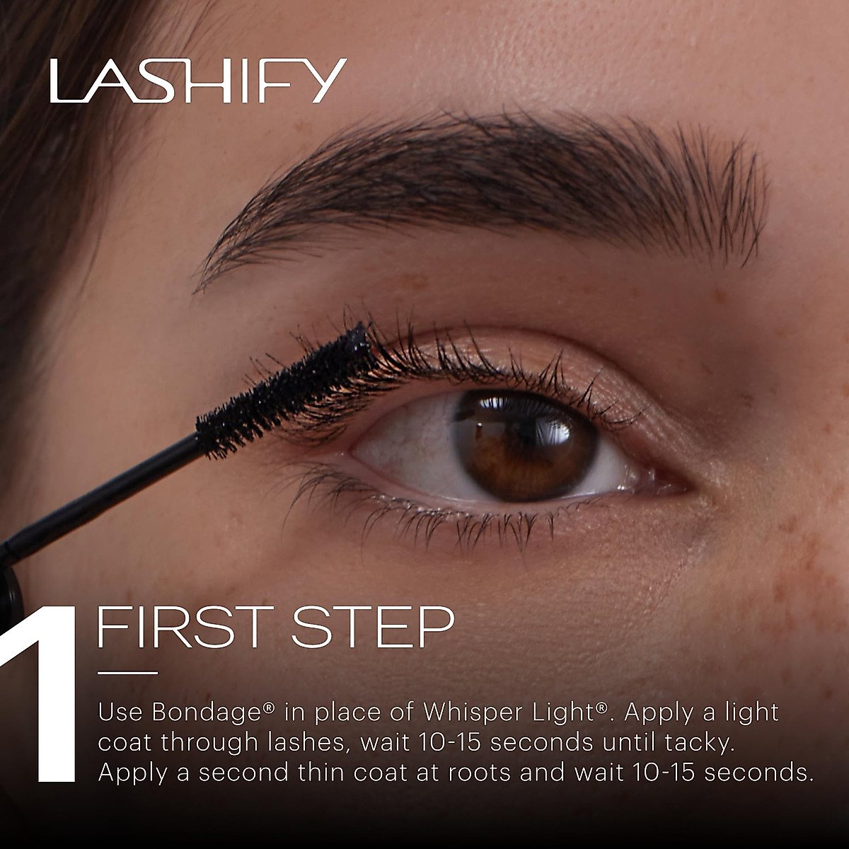 Lashify Bondage Extra Strength Bond with Charcoflex Eyelash Glue for False Lashes and DIY Lash Extensions in Sleek Black