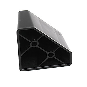 JSP Manufacturing 4 Pack of Black Plastic Furniture Triangle Corner Legs - Sofa Couch Chair