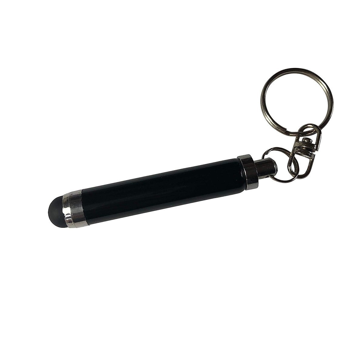 BoxWave Stylus Pen for Lockly Secure Plus (Stylus Pen Bullet Capacitive Stylus, Mini Stylus Pen with Keyring Loop for Lockly Secure Plus - Jet Black