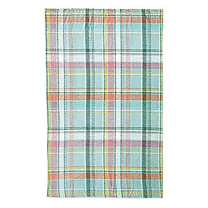 Vera Bradley Women's Fleece Plush Throw Blanket, Pastel Plaid, 80 X 50