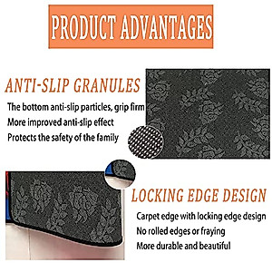 Cool Anime Rug Thickened Non-Slip Large Area Rug Locking Edge, Cartoon Floor Door Mats Carpet for Bedroom Living Room Dormitory Decor 24x36 inch,12