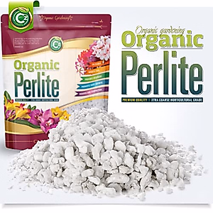 Organic Perlite - Made in USA for Indoor/Outdoor Plants & Organic Gardens - Horticultural Soil Amendment Additive Conditioner Grow Media for Succulents • Orchids and More! (8 Liters Premium Grade)