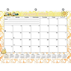 2024-2025 Academic Year 12 Months Student Calendar/Planner for 3-Ring Binder, Desk or Wall -v003