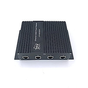 Ethernet 4-Port Gigabit (Non-POE) Surge Protector Kit with 4 CAT 6a Jumper Cables and Ground Wire