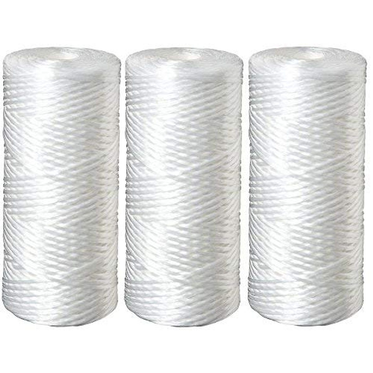 Three 5 Micron Polypropylene String Wound Water Filter Cartridges Compatible with 3MAP814 & WP5BB97P, WPX5BB97P, WP5BB975 by CFS
