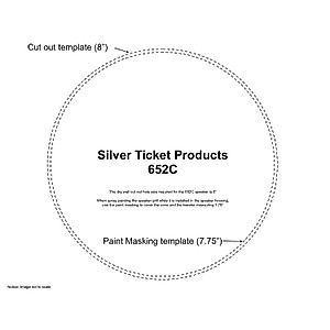 Silver Ticket Products 1 x Center, 1 x Left & 1 x Right in-Walls and 2 x in-Ceiling Surround Sound 5.1 Speaker Home Theater Bundle Package