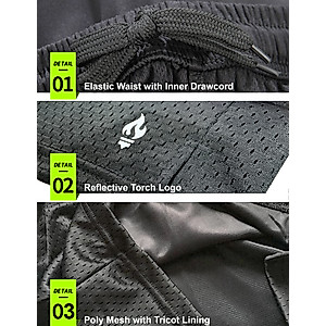 5 Pack: Mens Athletic Shorts, 9" Mesh Basketball Shorts Men Active Gym Shorts with Pockets (Set 1, X-Large)