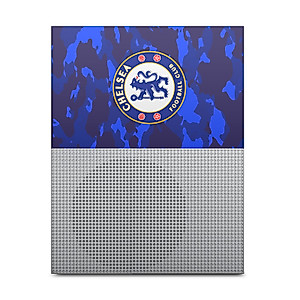 Head Case Designs Officially Licensed Chelsea Football Club Camouflage Mixed Logo Vinyl Sticker Gaming Skin Case Cover Compatible With Xbox One S Console