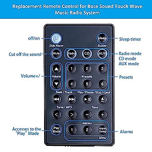 New Replacement Bose Remote Control for Bose Soundtouch Wave Music Radio System-Generation The 1,2,3,4th