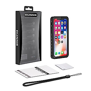 OUNNE iPhone X/Xs Waterproof Case, Underwater Full Sealed Cover Snowproof Shockproof Dirtproof IP68 Certified Waterproof Case with Built-in Screen Protector for iPhone X/Xs