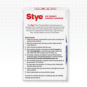 Stye Eye Therapy Reusable Warming Compress, Relief for Styes and Dry Eyes, Reusable