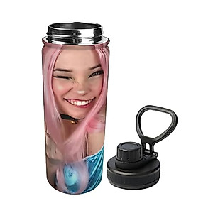 Eevikion Belle Artist Delphine Stainless Steel Insulated Tumbler Sports Water Bottle Hot and Cold Travel Cup 18oz