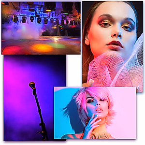 Outus 104 Pieces Cello Sheets Cellophane Wraps for Gel Light Filter Plastic Sheet(Multicolor, 7.5 x 7.5 Inch)