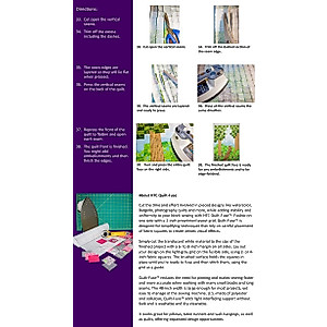 Superpunch Quilt-Fuse HTC3240-1 Interfacing/Interlining, White Fusible Interfacing Lightweight– 48” Wide Nonwoven 2” Layout Grid, Iron On Polyester/Rayon Interfacing for DIY Crafts Supplies- USA Made