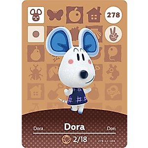Dora - Nintendo Animal Crossing Happy Home Designer Amiibo Card - 278