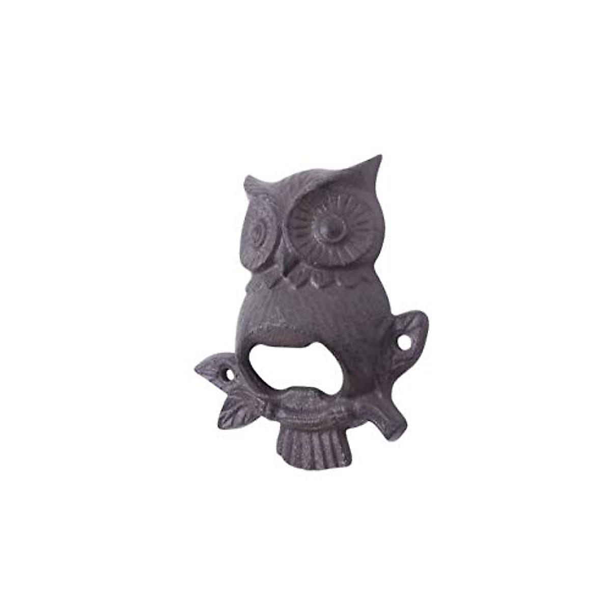 Handcrafted Nautical Decor Cast Iron Owl Wall Mounted Bottle Opener 6"