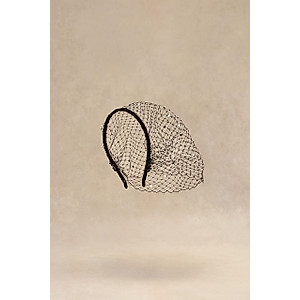 BABEYOND 1920s Flapper Fascinator Mesh Veil Headband Bridal Wedding Tea Party Fascinator Veil for Women