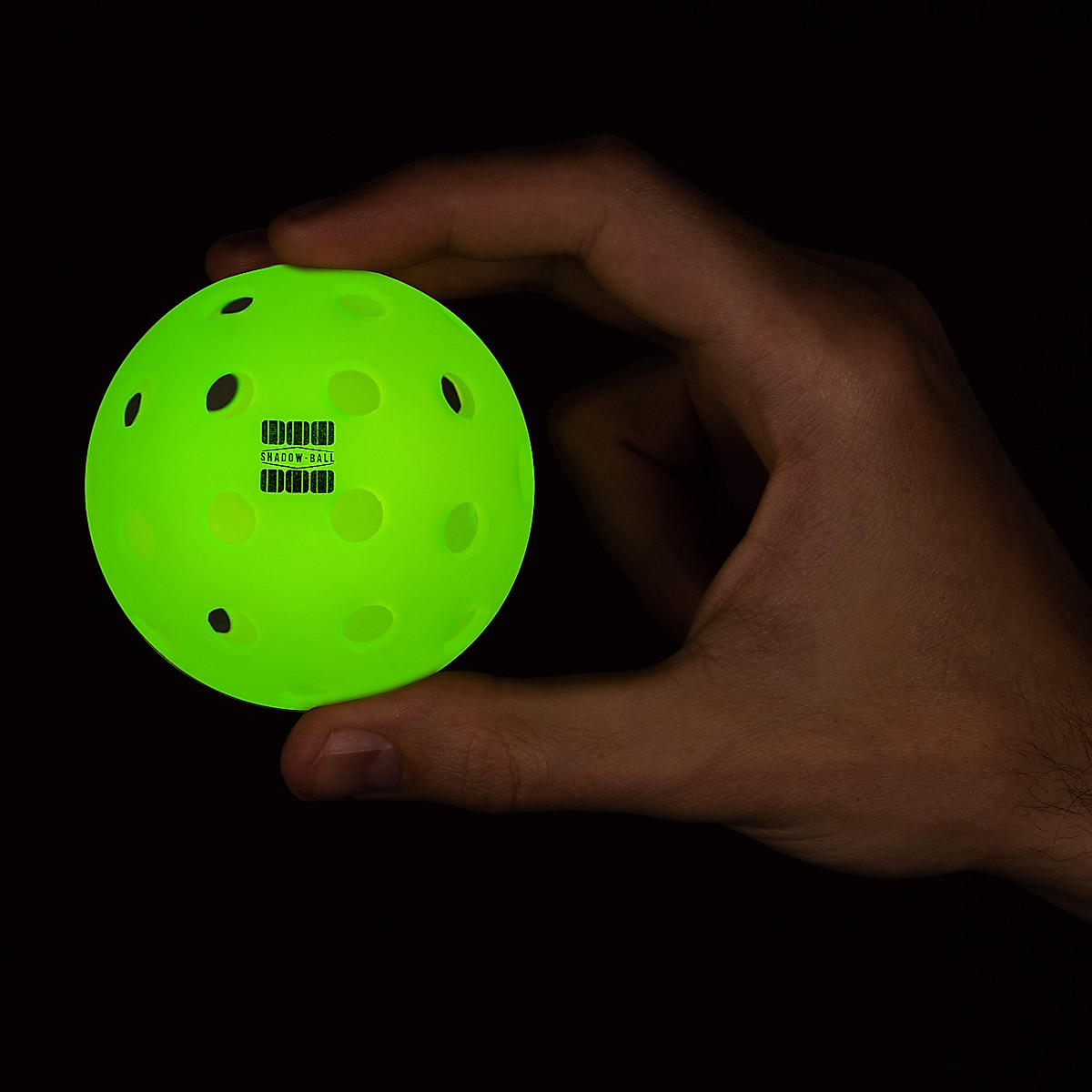 Shadow-Ball Pickleball Gift Box, Glow in The Dark Pickleballs, 4 Outdoor Pickleballs with Charging Flashlight and Batteries, for Those who Enjoy Pickleball