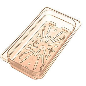 Carlisle FoodService Products 3087013 StorPlus High Heat Drain Shelf, Third Size, Amber