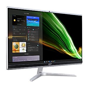 Acer Aspire C24-1650-UA92 AIO Desktop | 23.8" Full HD IPS Display | 11th Gen Intel Core i5-1135G7 | Intel Iris Xe Graphics | 8GB DDR4 | 512GB NVMe M.2 SSD | Wi-Fi 6 | Windows 11 Home