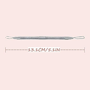 Professional Blackhead Remover Blemish Extractor Tool - Pimple Comedone Removal 2-in-1 Stainless Steel Pimple Popper(2pcs)