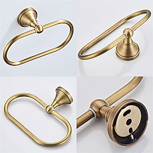 Holder Bathroom Hardware Set, Bathroom Accessories Antique Copper,Wall-Mounted Bathroom Rack Accessory Set,Bathroom Hardware Set, (Color : Set)