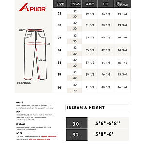 APUOR Slim Fit Jeans for Men Straight Fit Stretch Skinny Jeans Soft Comfy Denim Pants Black W40xL30