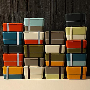 Topdrawer Takenaka Double Layer Bento Box, Microwave and Dishwasher Safe, BPA Free, Persimmon