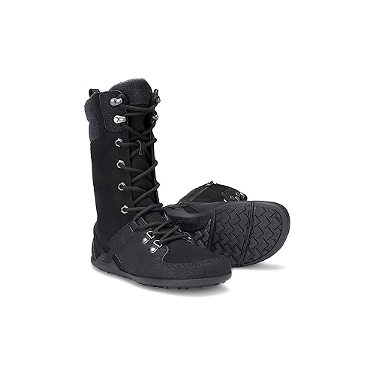 Xero Shoes Women's Mika Boots — Winter & Snow Boots for Women, Barefoot Shoes, Zero Drop Heel, Cold-Weather Waterproof Boots — Black, Size 9