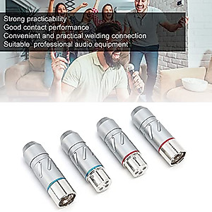 Vifemify 3‑Core Microphone Audio Cable Plug Pure Copper Rhodium‑Plated Microphone Cable Plug