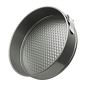 Sihuuu 8.5 Inch Cheesecake Pan, Springform Pan Set, Nonstick Leakproof Springform Pan for Mini Cheesecakes, Pizzas, Quiches(Gray+Black)