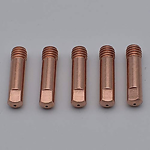 GZTIGWELD 20pk Contact Tip .035'' & 0.9mm M6x25mm Copper Accessory for MB-15AK MIG/MAG Welding Torch