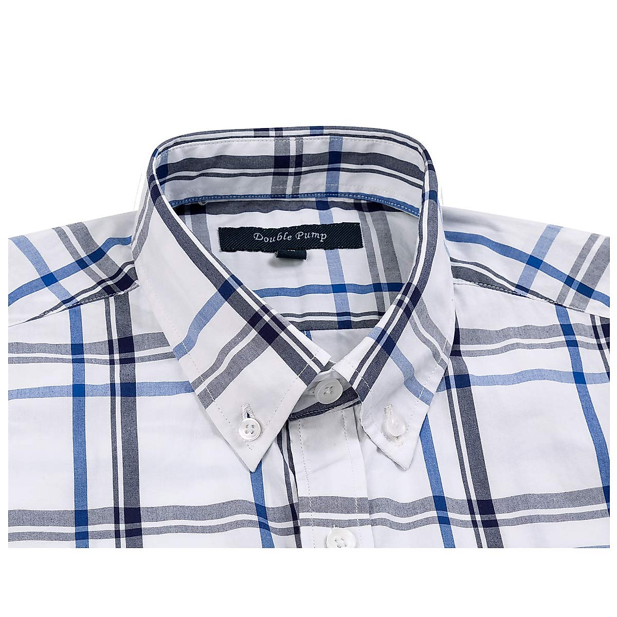 Double Pump Mens Button Down Shirts Cotton Long Sleeve Shirts Regular Fit(RM08LS02,XXL)