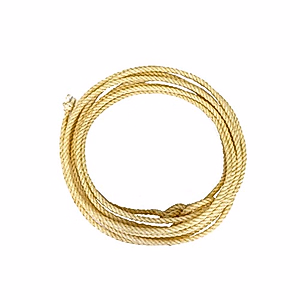 Colorado Saddlery Kid's Lariat | Pro Feel Lasso | Genuine Honda Knot | Cowboy & Cowgirl Rope, Biege, 5/16" x 25' (15-26)