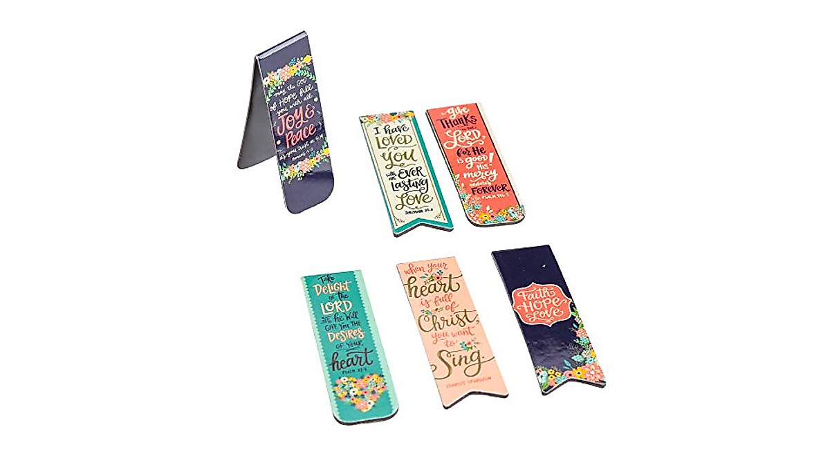 Salt & Light Floral Magnetic Bookmarks | Bible Verses