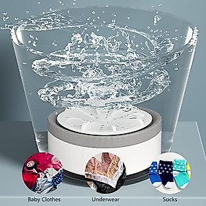 Portable Washing Machine USB Powered Mini Washer Turbine 3 Modes Travel Washing Machine for Business Trip, Home,Apartment, College Rooms, Portable Washing Machine