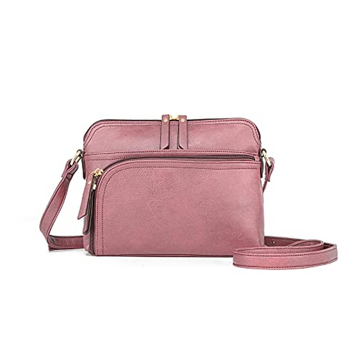 OB OURBAG Crossbody Purse for Women Ladies Lightweight Soft PU Leather Shoulder Bag Roomy Handbag Fashion Tote Shoulder Bags Pink