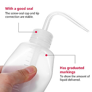 TOPPERFUN 6Pcs Lab Squeeze Bottle Plant Watering Bottle, 150ml/5oz Plastic Water Spray Bottle, Cleaning Bottle Spray Bottle Tattoo Bottle for Eyelash Plant Irrigation Experimental Tattoo Supplies