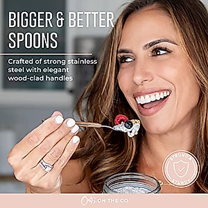 Overnight Oats Container 2-Pack - 10-Oz Glass Mason Jars w/ Spoons & Recipe Book