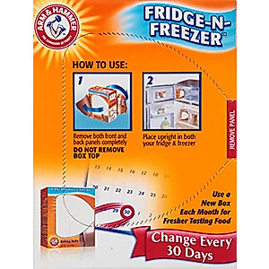 Arm & Hammer baking Soda, Fridge-N-Freezer Pack, Odor absorber, 14oz Pack, (case Of 12)