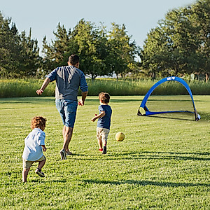 Portable Pop Up Soccer Goal Net Set for Kids or Adaults Trainning and Backyard Playing with Carrying Case, Training Cones and Target
