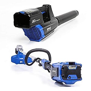 Kobalts 80V 16-inch String Trimmer, 500 CFM 125 MPH Blower, 2.5 Ah Battery and Charger