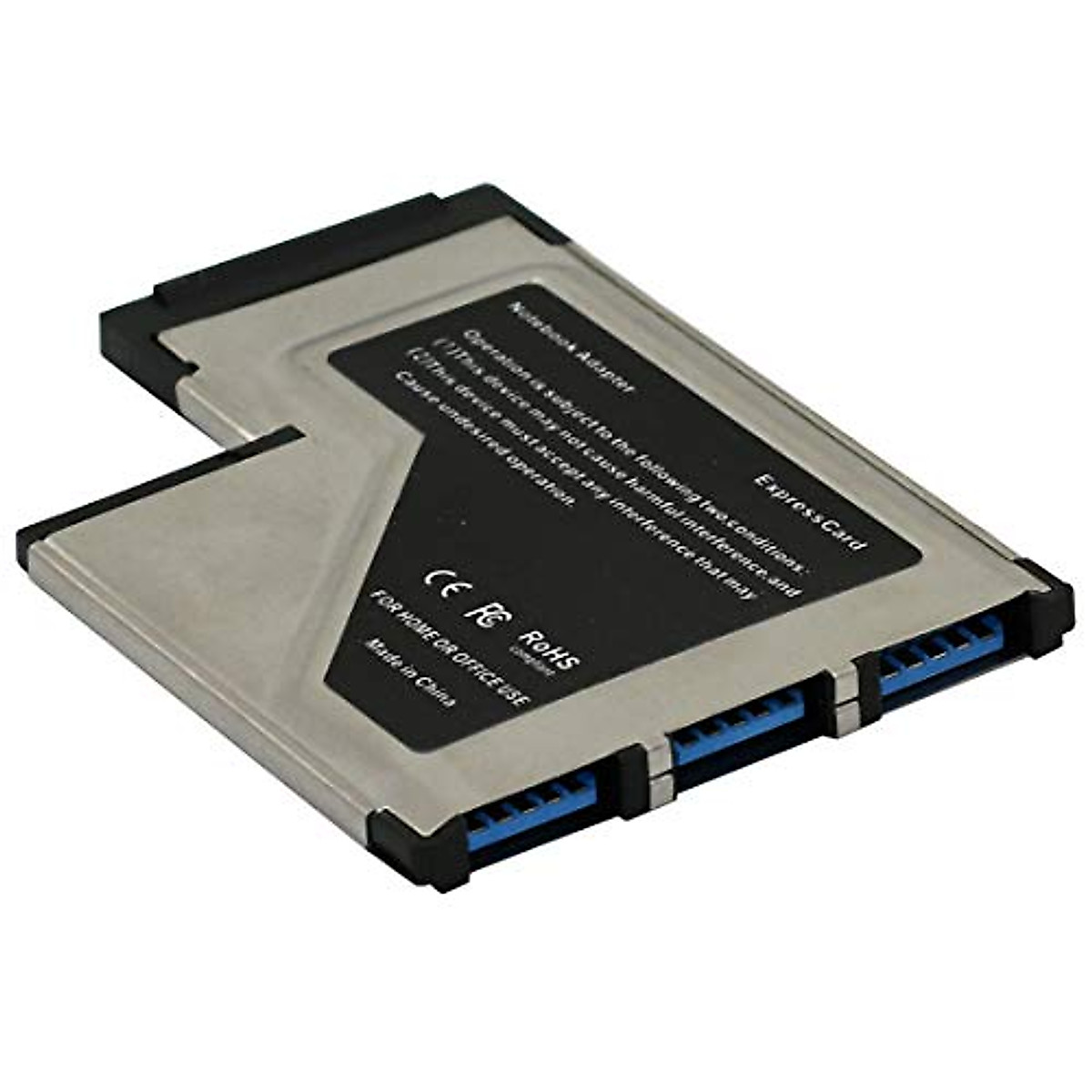 JMT 3 Ports Hidden Inside USB 3.0 to Expresscard 54mm USB3.0 Adapter Converter for Express Card Laptop Notebook PC