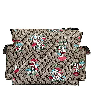 Gucci Supreme Mushroom Canvas Baby Diaper Changing Bag Italy Handbag New