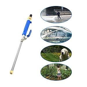 Lawn Garden Nozzle Sprinkler Cleaning Tool Car Booster Water Gun Spray Garden Washing Machine Hose Wand Nozzle Sprayer Watering Spray (Color : Blue)